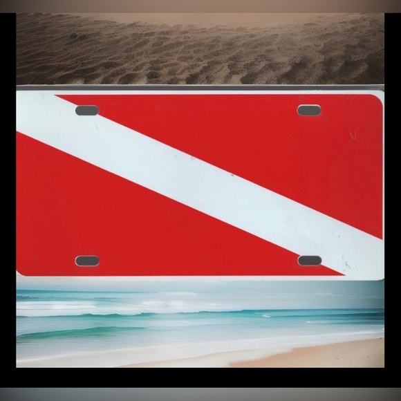 Wall Decor | Scuba Diving Diver Down Flag License Plate New | Poshmark